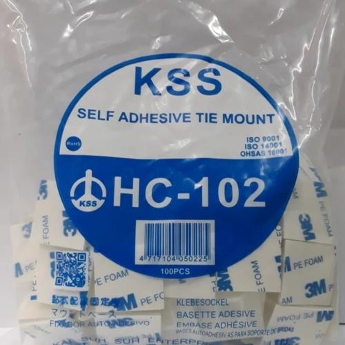 Jual Tie Mount KSS HC-102 (Perekat 3M) Mounting Kabel Ties HC 102 ...