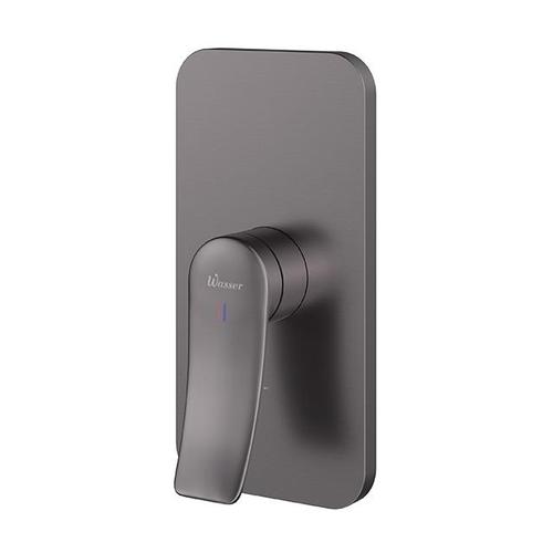 Jual Keran Kran Tanam Shower Panas Dingin Hitam Concealed Shower Mixer ...