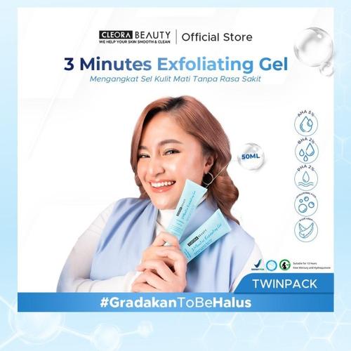 Jual Cleora Twinpack Exfoliating Gel 50gr Special Bundle 2pcs ...