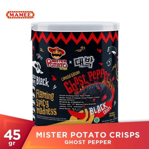 Jual Mister Potato Crisps Ghost Pepper Black Chips 45g (Special Edition ...