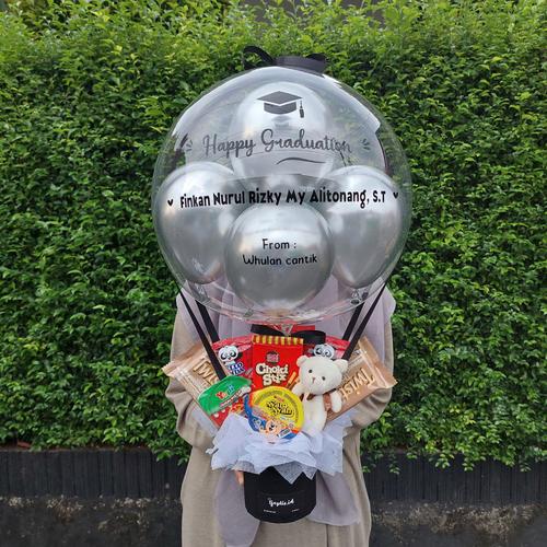 Jual Bouquet Bucket Balon/Buket Balon Snack (Model B) utk Wisuda/Ultah ...