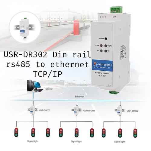 Jual usr-dr302 Din rail serial rs485-ethernet TCP/IP modul modbus gateway - Jakarta Pusat ...