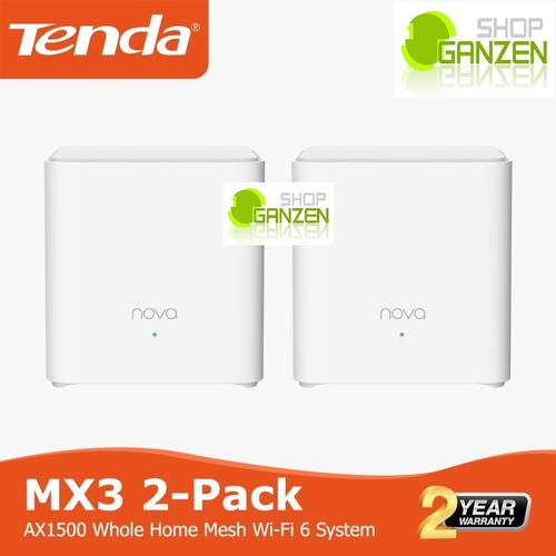 Jual Tenda MX3 AX1500 Whole Home Mesh Wi-Fi 6 System - MX3 - 2 PACK ...