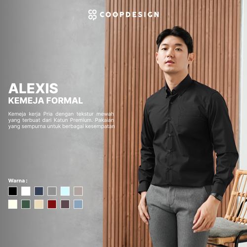Promo Coop Design - Alexis Kemeja Formal Pria Lengan Panjang - Army, XL ...