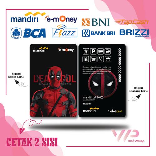 Jual E-MONEY ETOLL SUPERHERO DEADPOOL HERO DESIGN GAMBAR MANDIRI FLAZZ ...
