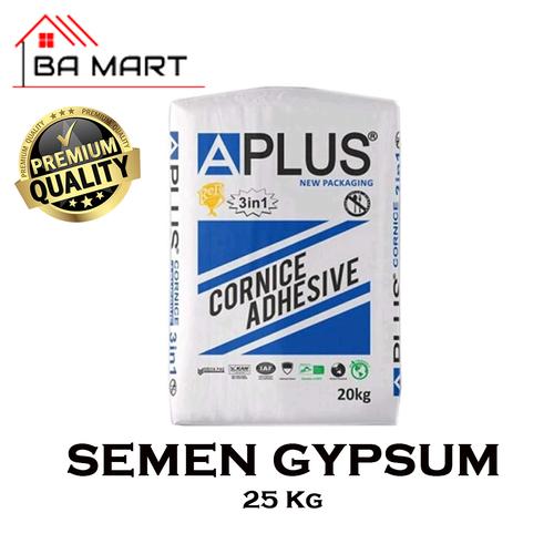 Jual Semen Dempul Gipsum Zak 20 kg Cornice Compound Gypsum Putih - Kota ...