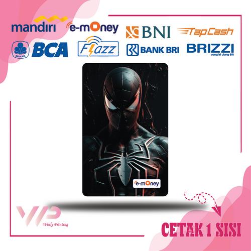 Jual E-MONEY ETOLL SUPERHERO SPIDERMAN DC BLACK FACE HERO DESIGN GAMBAR MANDIRI FLAZZ BCA GEN 2 ...