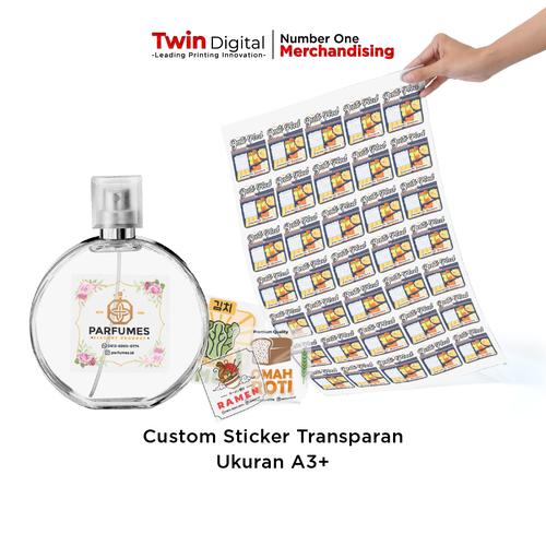 Jual Print Sticker label Transparan A3 - Cetak Stiker Transparan A3 ...