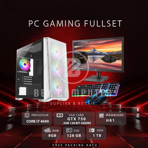 Jual Limited PC GAMING CORE I5 4590 / VGA GTX 750 / RAM 8GB / SSD 128GB ...