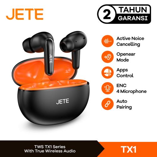 Promo JETE TWS TX1 Active Noice Canceling IPX5 With ENC 4 Mic - Garansi ...