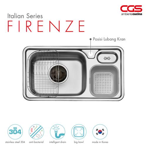 Jual CGS FIRENZE + SORRENTO - Kitchen Sink Set / Sink SUS304 + Kran Panas Dingin - Kota ...