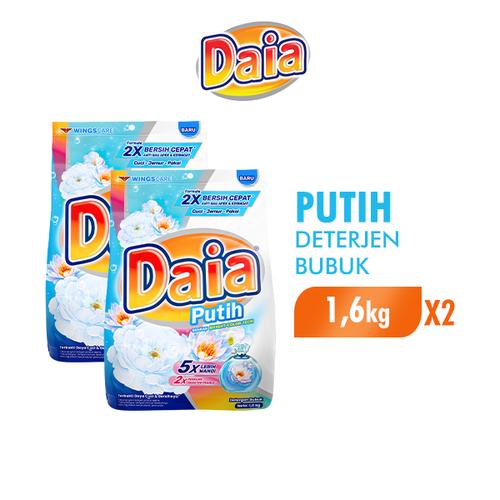 Promo Daia Deterjen Bubuk Putih 1.6 kg x 2 pcs - - Wings Official Store ...