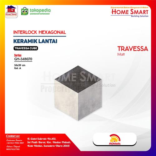 Jual Keramik Hexagonal Roman dTravesa Cube GH348070 Keramik Lantai ...