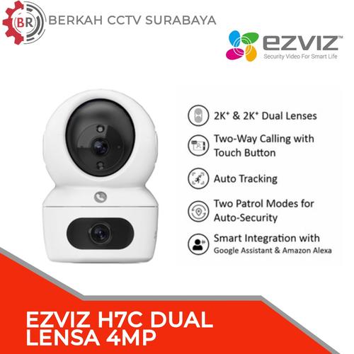 Jual IP CAM EZVIZ H7C 4MP + 2K DUAL LENSA SMART WIFI PTZ CAMERA CCTV ...