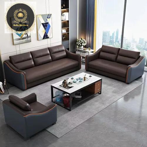 Jual Sofa Set Kulit 321 Modern Ruang Tamu Minimalis Model Terbaru ...