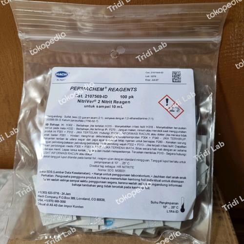 Jual Hach 2107569 NitriVer 2 Nitrite Reagent Powder Pillows 10 ml ...