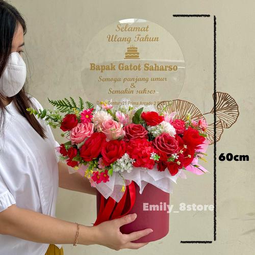 Jual (Ready) Papan Bunga Akrilik Bloom Box Acrylic Congratulation Grand ...