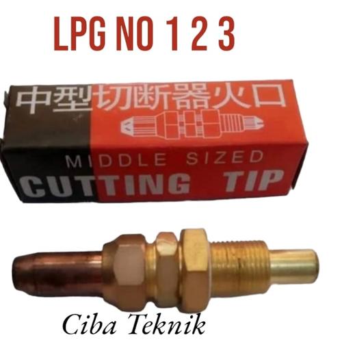 Jual Mata BLANDER POTONG Cutting tip NOZZLE/Nosel YAMATO type M kecil no 1 2 3 LPG - Jakarta ...