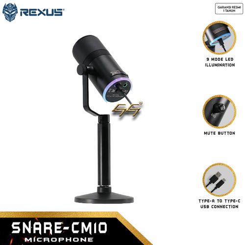 Promo REXUS SNARE CM10 USB Microphone Condenser Mic Streaming - Kota ...