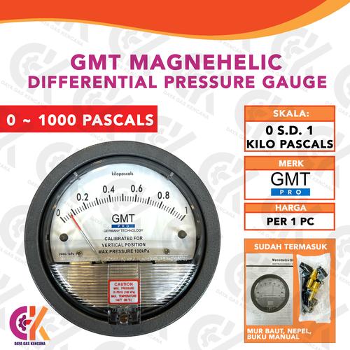 Jual GMT Magnehelic Differential Pressure Gauge 0 - 1000 Pascals 1 KPA ...
