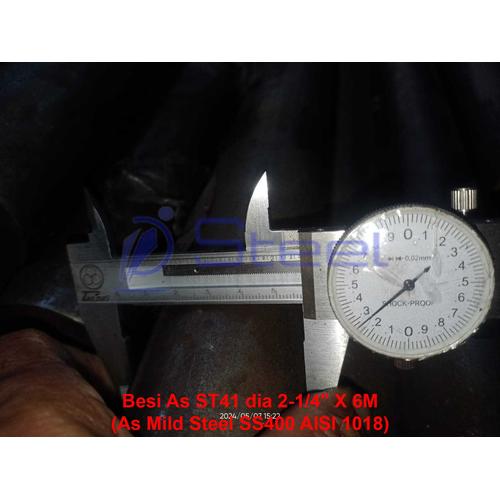 Jual Besi As ST41 dia 2-1/4" X 6M | As Mild Steel SS400 AISI 1018 2 1/4 in - Jakarta Barat ...