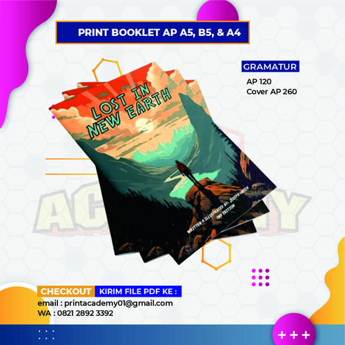 Jual CETAK BOOKLET / PRINT BOOKLET FULL COLOR ART PAPER A4 B5 A5 ...