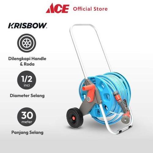 Jual Ace Krisbow Selang Air Dengan Alat Penggulung 1/2inci X 30 mtr ...