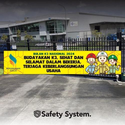 Jual DISKON SPANDUK BANNER TEMA BULAN K3 NASIONAL KEPUTUSAN MENAKER ...