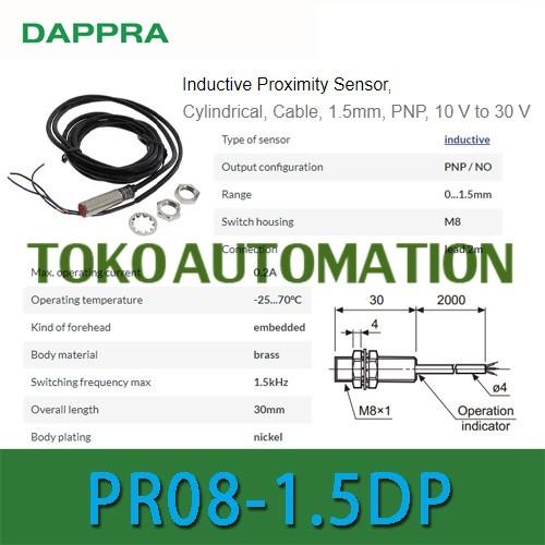 Jual PR08-1.5DP PR081.5DP PR08 1.5DP PR08-1,5DP PNP Proximity sensor ...