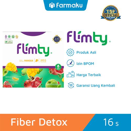 Promo Flimty Fiber Rasa Mango Box isi 16 Sachet - Diet & Antioxidant ...