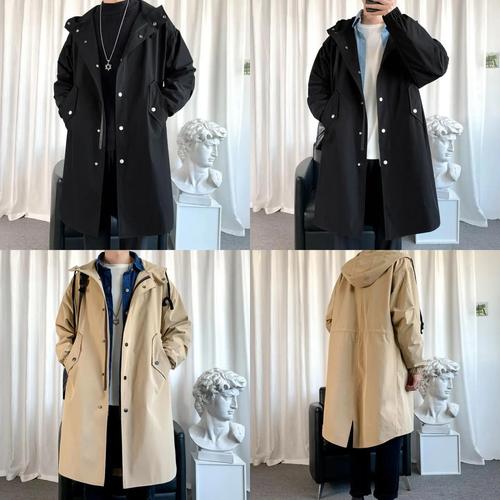 Jual Kenji Long Trench Coat Long Coat Jacket Jaket Panjang Keren Korean ...