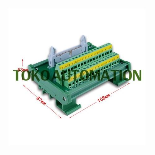 Jual IDC 34 male terminal block breakout board relay adapter connector ...