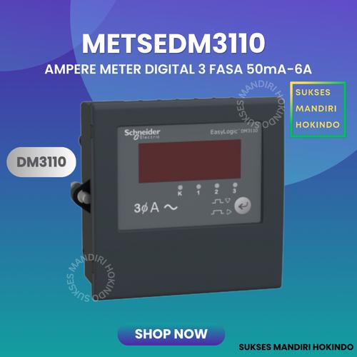 Promo Ampere Meter Digital DM3110 3 Fasa METSEDM3110 Schneider Original ...