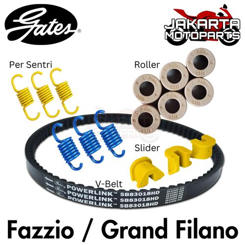 Jual Paket CVT Kirian Gates Dr Pulley SSS Fazzio Grand Filano 125 V ...