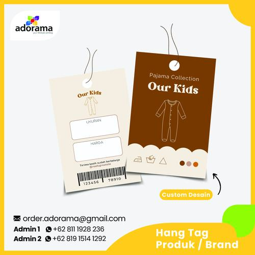 Jual Cetak Hang Tag Brand / Tag Label Harga kustom - 2 Sisi, Art Carton ...