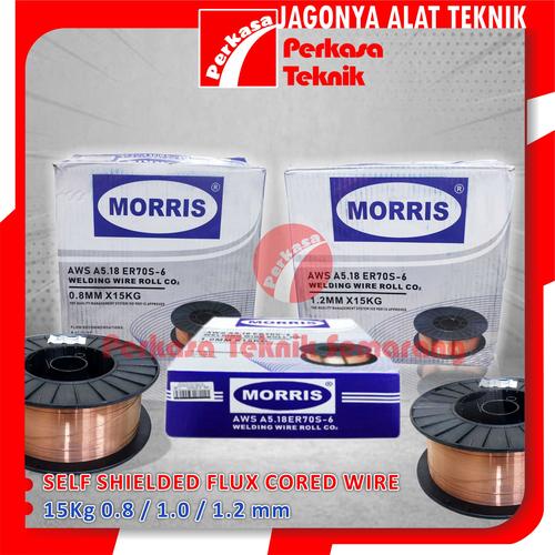 Jual Kawat Las MIG CO2 15Kg MORRIS ER70S-6 Welding Wire Roll 0,8mm/1mm/1,2mm - 15 Kg - 1.0 mm ...