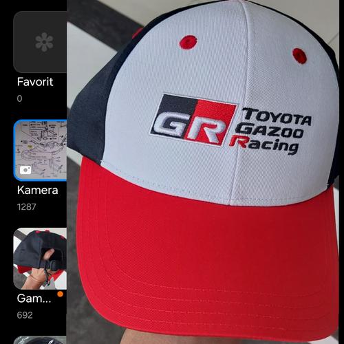 Jual toyota gazoo racing cap , topi GR warna merah putih - Kab. Cianjur ...