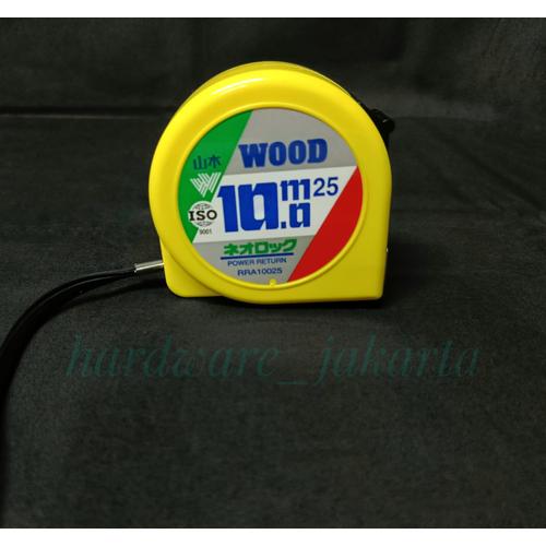 Jual ROL METER/METERAN 10 M X 25 MM (BIASA) - WOOD - Jakarta Pusat ...