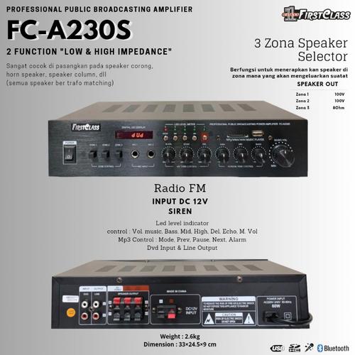 Jual Professional Public Broadcasting Amplifier Firstclass Fc A230S ...