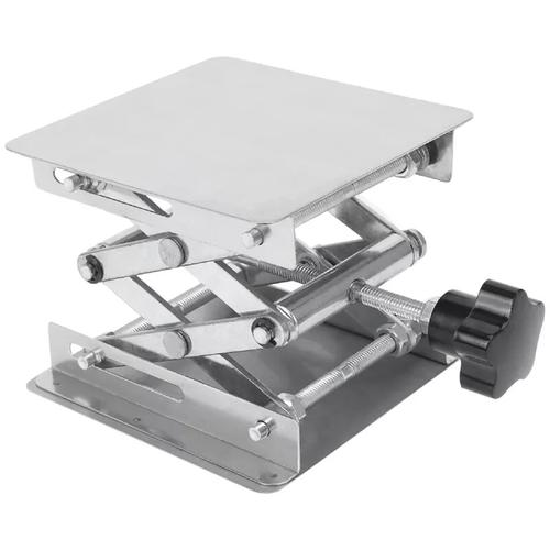 Jual Stainles steel labjack lab jack lift platform stand rack 20 cm x ...