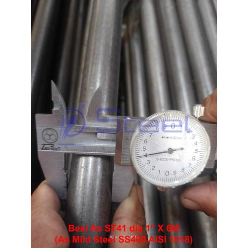 Jual Besi As ST41 dia 1" X 6M | As Mild Steel SS400 AISI 1018 1 inch - Jakarta Barat - IDPSteel ...