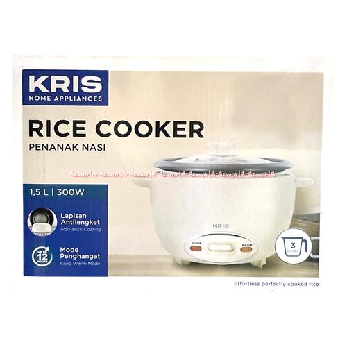 Jual Kris Rice Cooker 1.5L Alat Penanak Nasi Masak Memasak Nasi Warna ...