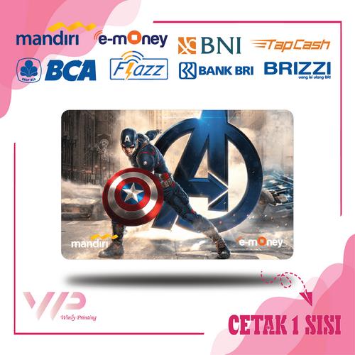 Jual E-MONEY ETOLL SUPERHERO CAPTAIN AMERICA AVENGERS SUPERHERO DESIGN ...