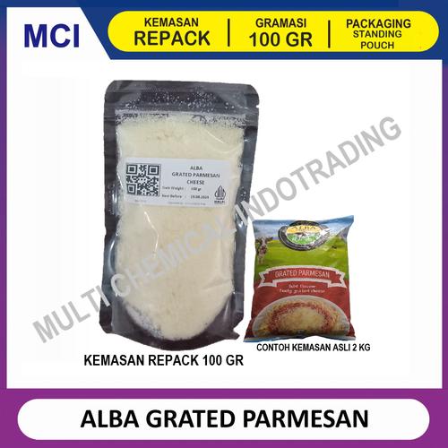Jual ALBA GRATED PARMESAN CHEESE KEJU PARMESAN PARUT - REPACK 100 GR ...