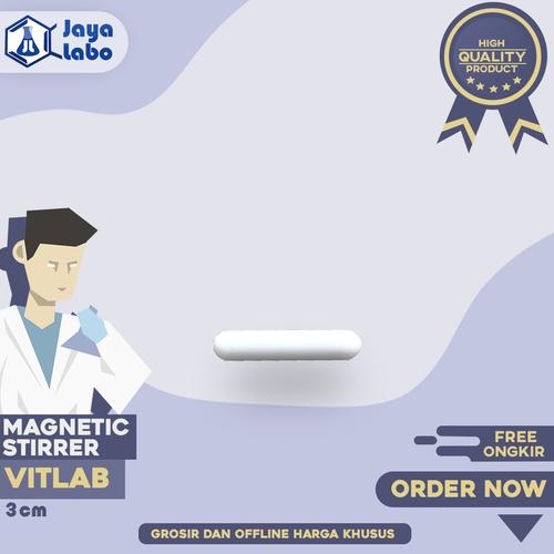 Jual MAGNETIC STIRRER 3CM VITLAB Germany/ Stiring Bar 30mm/ Biji ...