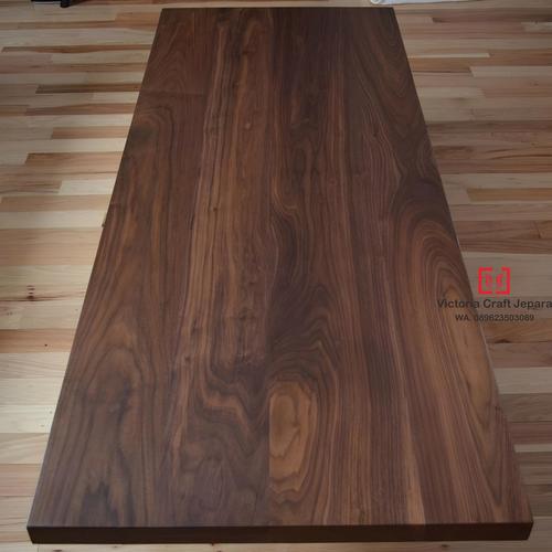 Jual Top Table / Daun Meja Walnut Import sudut Rounded 160 x 65 cm ...