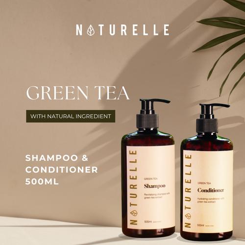 Jual (BUNDLE) Naturelle Green Tea Shampoo & Conditioner 500ml - Kab ...