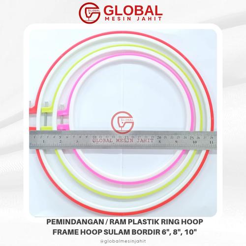 Jual PEMINDANGAN / RAM PLASTIK ARETTA RING HOOP SULAM BORDIR 6", 8", 10 ...