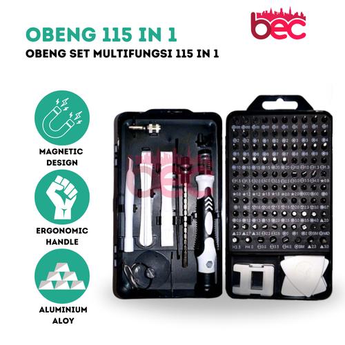 Jual [BEC] OBENG SET 115 in 1 Hp Full Set Obeng Service Komputer Laptop Hp - 115 in 1 - Jakarta ...