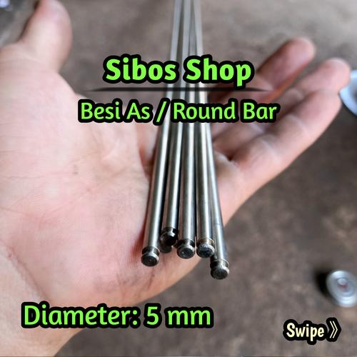 Jual Besi As Diameter 5mm | Round Bar Steel Bulat - 50 cm - Kota ...